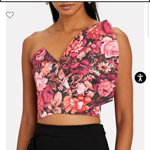 AMUR | Tops | Amurmariana Floral Oneshoulder Crop Top | Poshmark